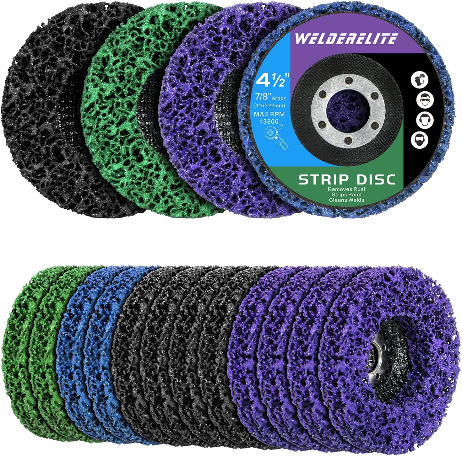 10 pack 4-1/2" Replacement Disc for Paint & Rust Remover, Stripper ...