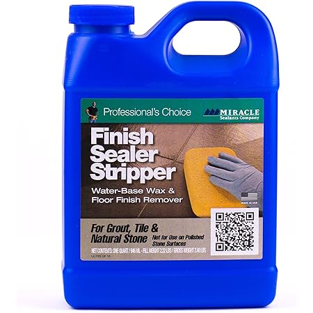 Miracle Sealants FSS6QT Finish Sealer Stripper Cleaners, Quart, Clear ...