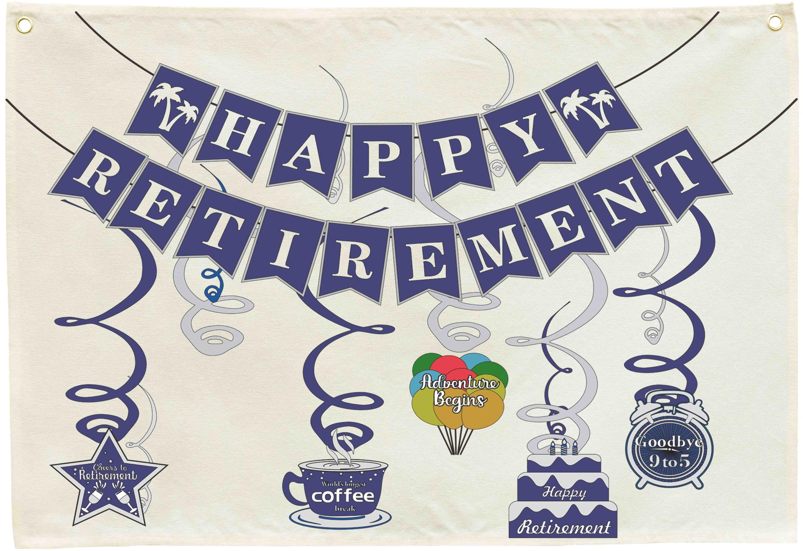 Snapklik.com : Happy Retirement Banner-Retirement Party Decorations ...
