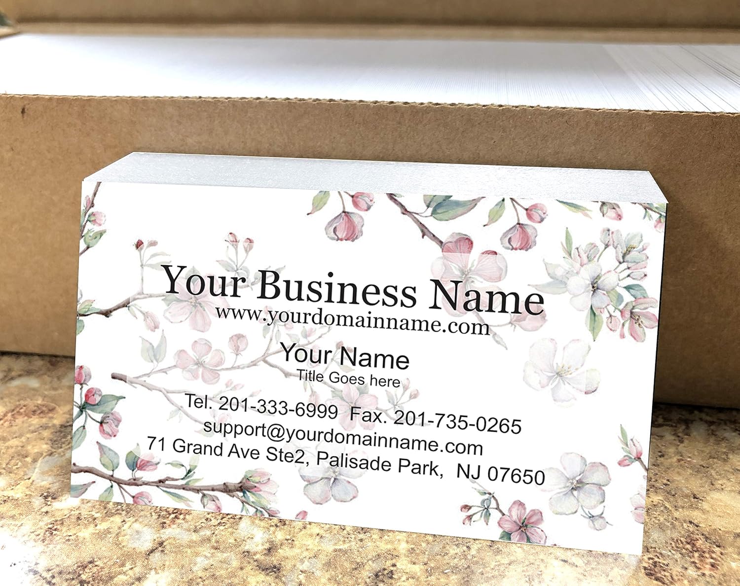 Simple Custom Premium Business Cards 500 Full color - Spring Buzz (129 ...