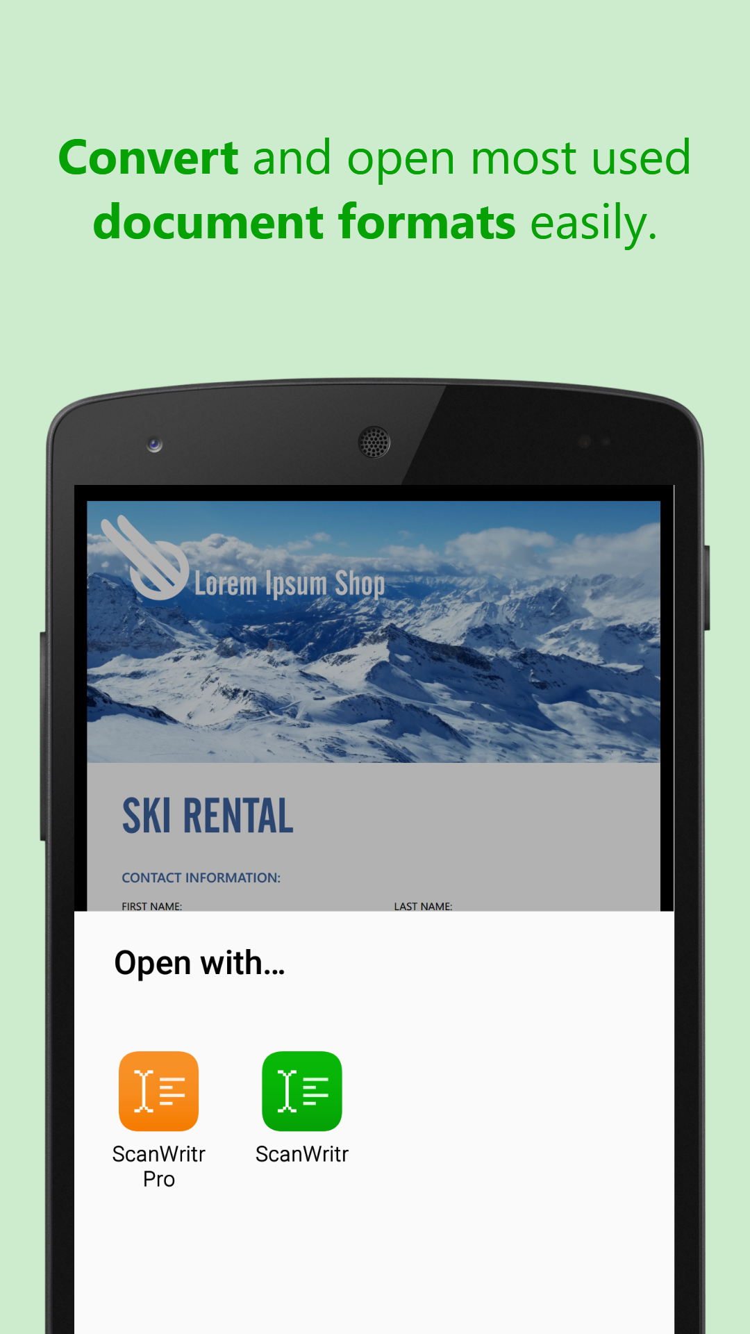 ScanWritr: scan documents, PDF editor, fax - App on Amazon Appstore