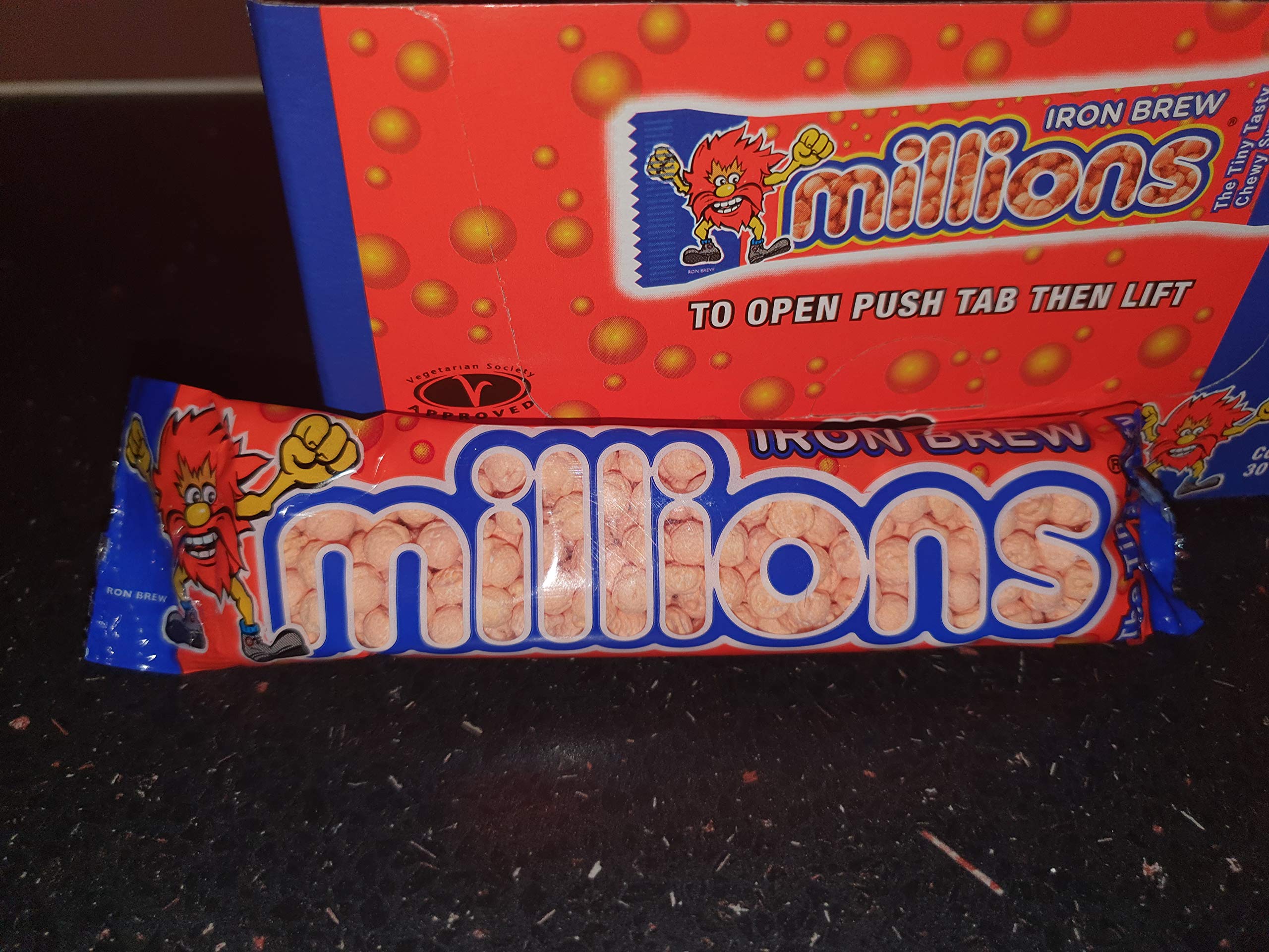 30x Iron Brew Millions Sweets Candy Irn Bru Rare Flavour (Box of 30 ...
