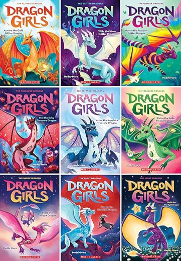 Dragon Girls Series Complete 9 Books Set (Book #1 - #9): Maddy Mara ...