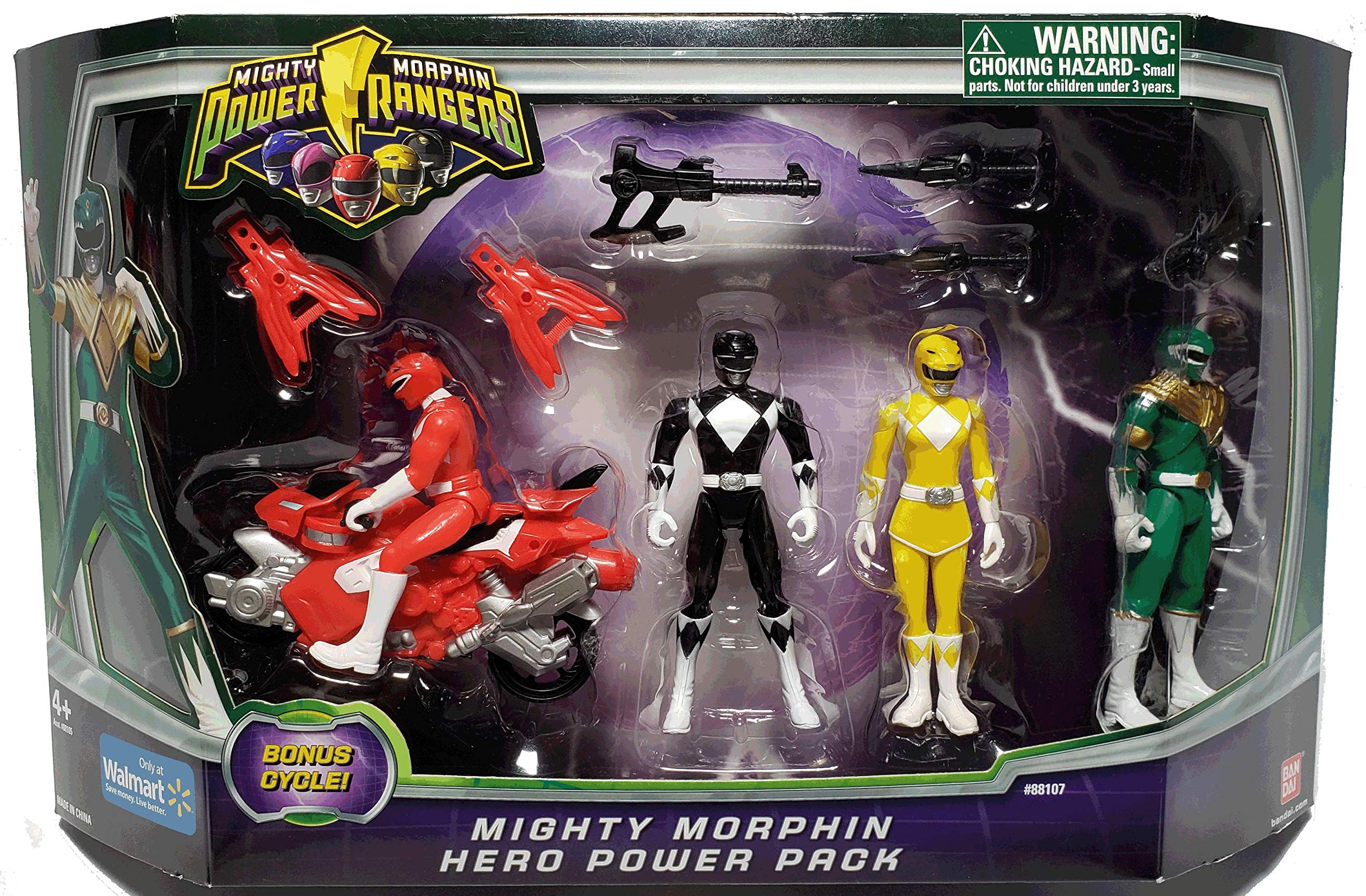Buy Power Rangers Mighty Morphin Exclusive Hero Power Pack 4 Rangers ...