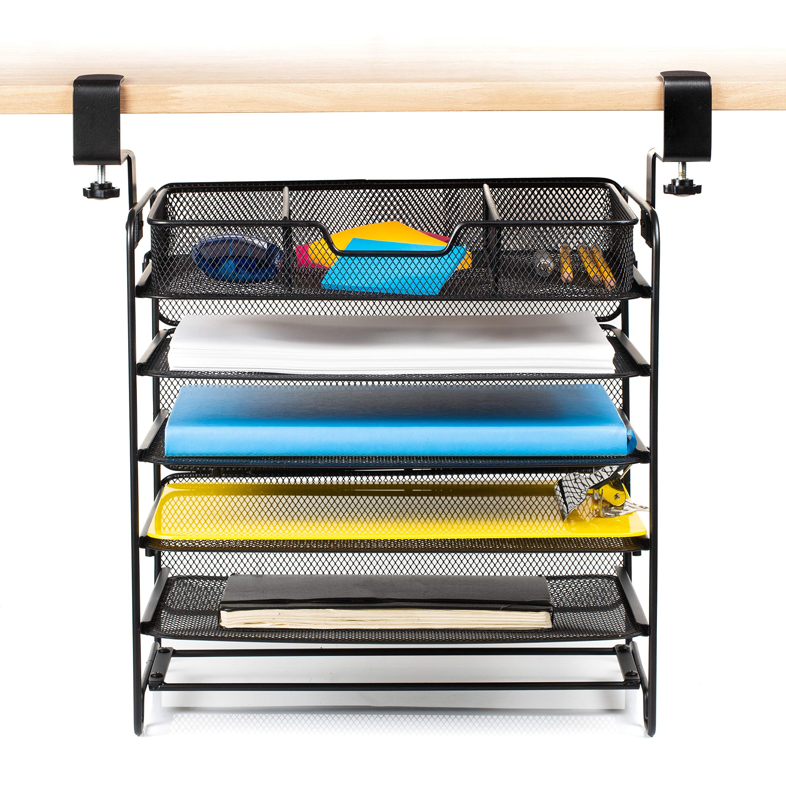 Amazon.com: SB Simpli Better File Organizer 5 Tier Under The Desk File ...