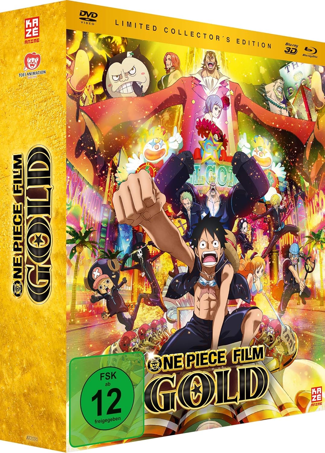 One Piece 12 - One Piece Gold: Blu-ray 3D + 2D + DVD / Limited ...