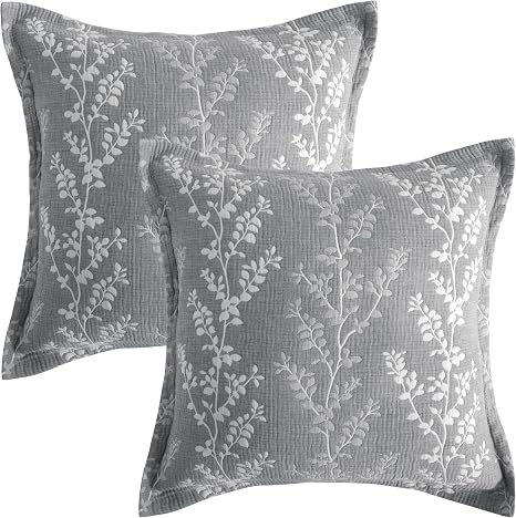 Amazon.com: 26"x26" Quilted Pillow Shams with Envelope Closure - 2 Pack ...