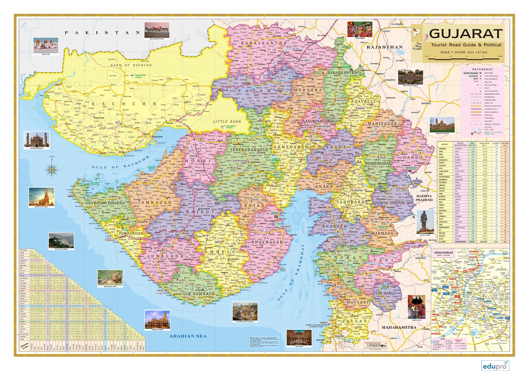 Gujarat Map Gujarat Tourism | Gujarat Map