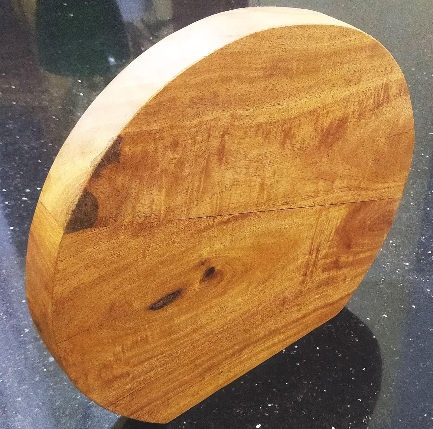 Buy ZENRISE® Large Thick Round Wooden Cutting/Chopping Board in Kitchen ...