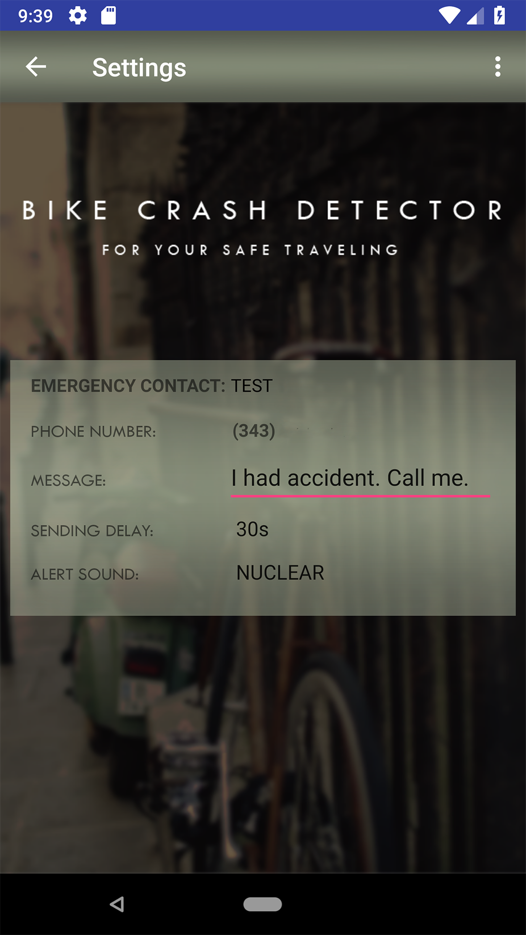 Bike Crash Detector - App on Amazon Appstore