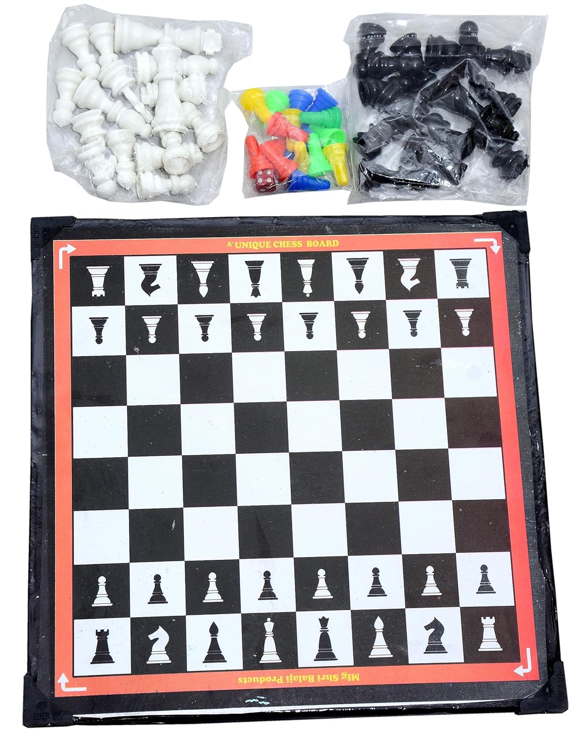 Buy Ludo Game Snakes Ladders & Chess Board Combo with 2 Set Online at ...