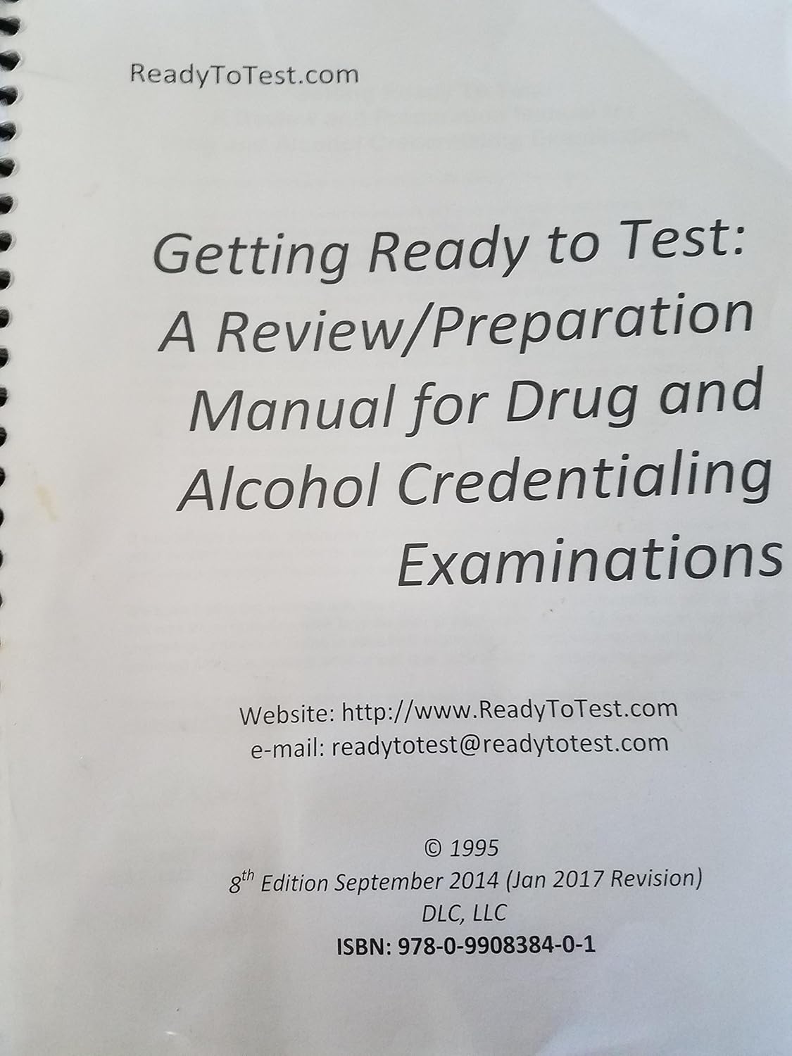 Getting Ready to Test A Review and Preparation Manual for Drug and ...