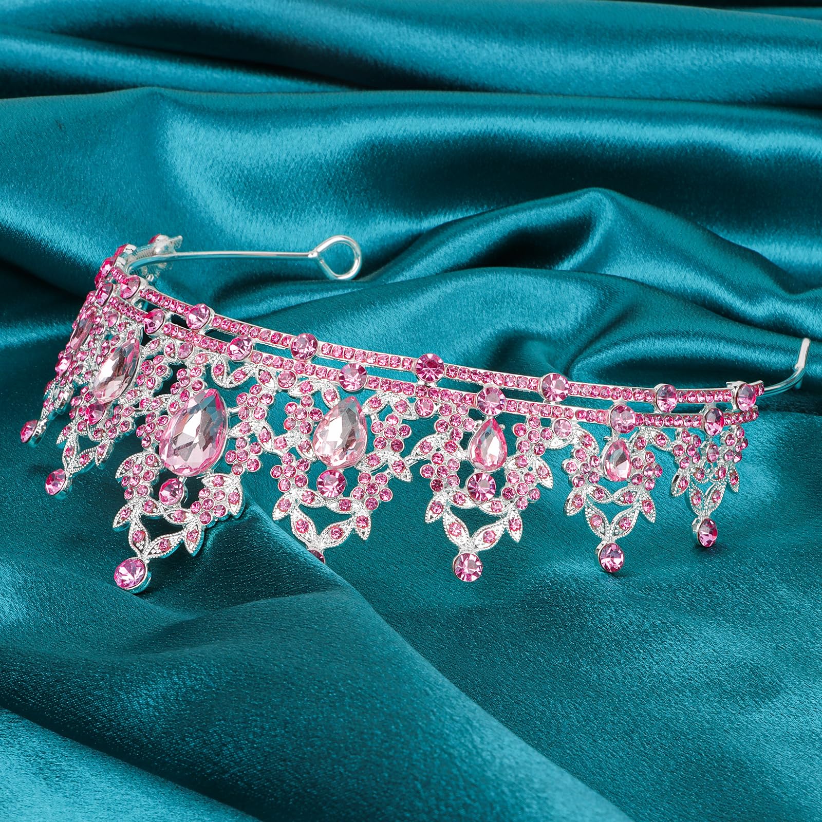 Snapklik.com : CIEHER Pink Crowns For Women - Princess Queen Tiara ...