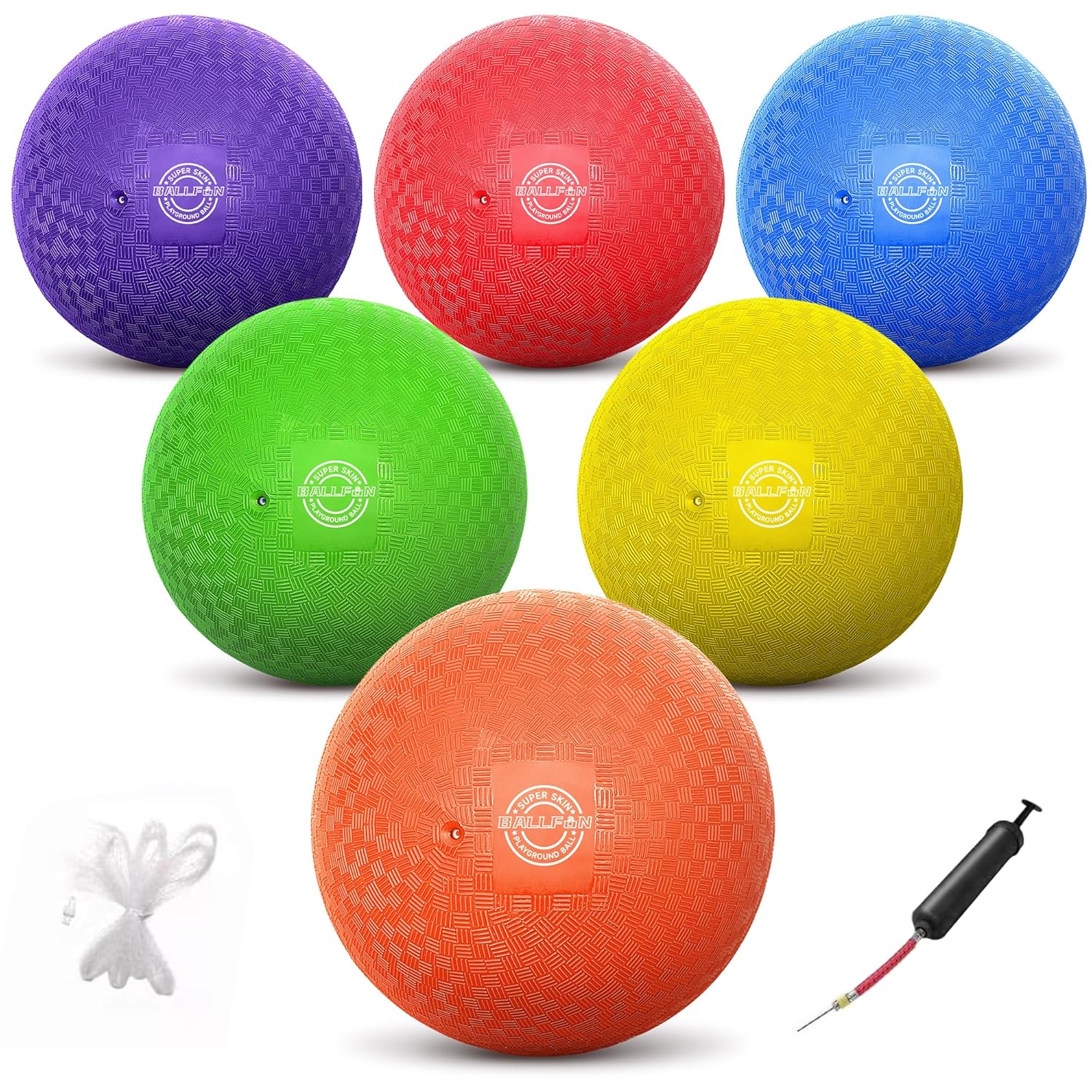 BallFUN Dodgeballs Playground Balls 8.5", Dodge Ball Set for Kids ...