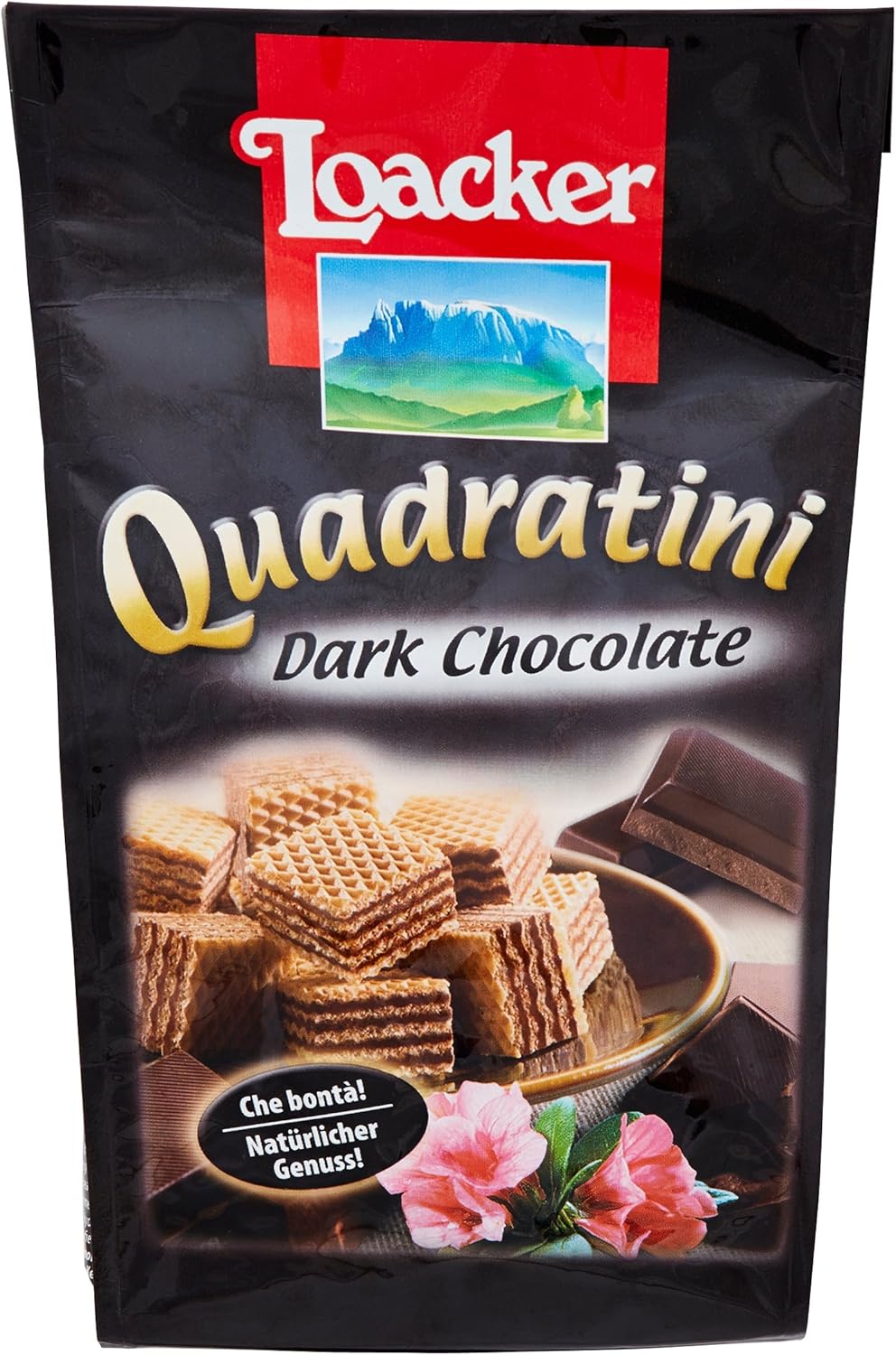 Loacker Quadritini Dark Chocolate Bite Size Wafers - 125 gm: Buy Online ...