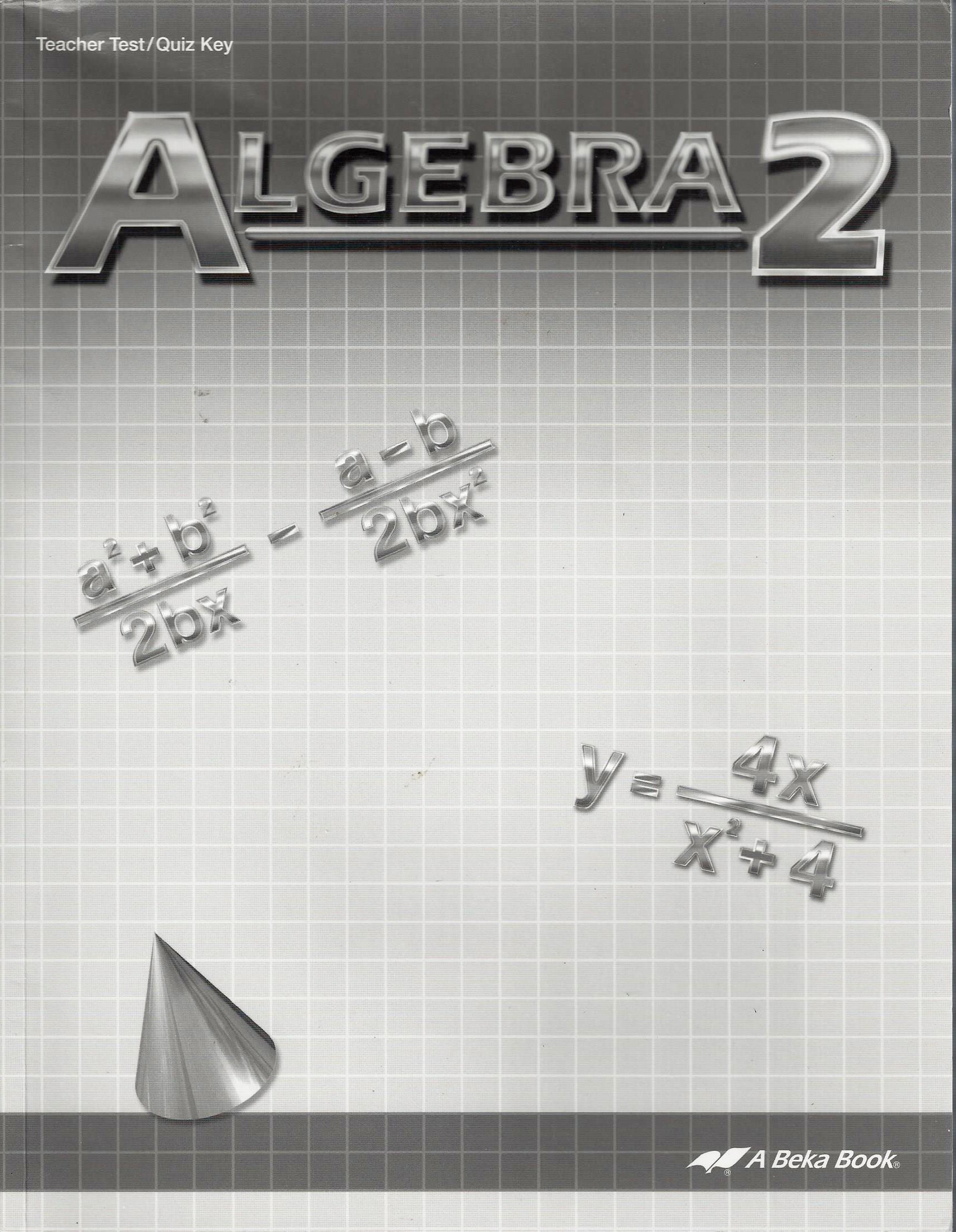 Algebra 2 Teachers Test/quiz Key: R. McLaughlin: Amazon.com: Books