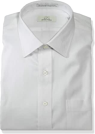 COOPER & STEWART Big and Tall Non Iron Herringbone Solid Modified ...