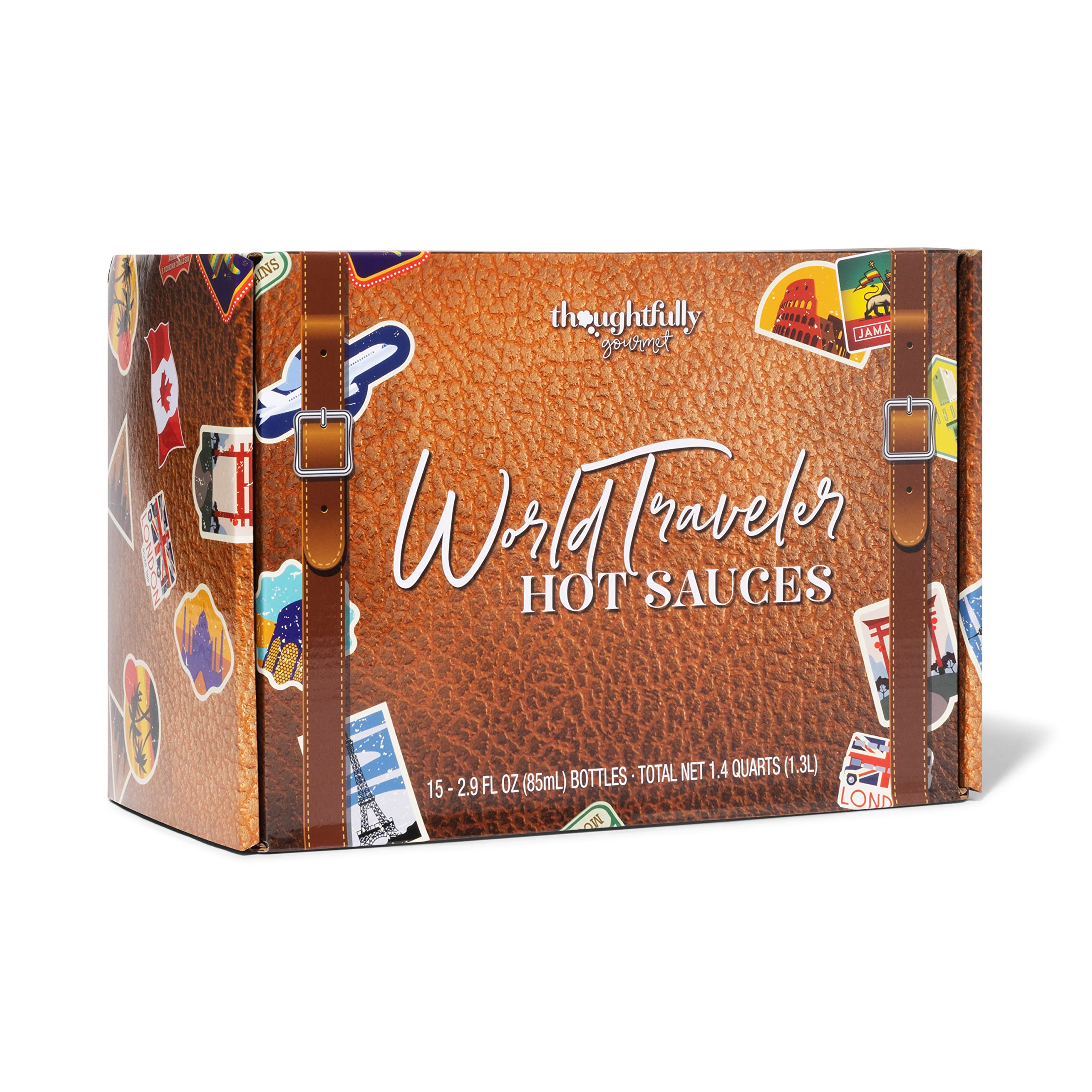 Snapklik.com : Gourmet, World Traveler Suitcase Hot Sauce Gift Set ...