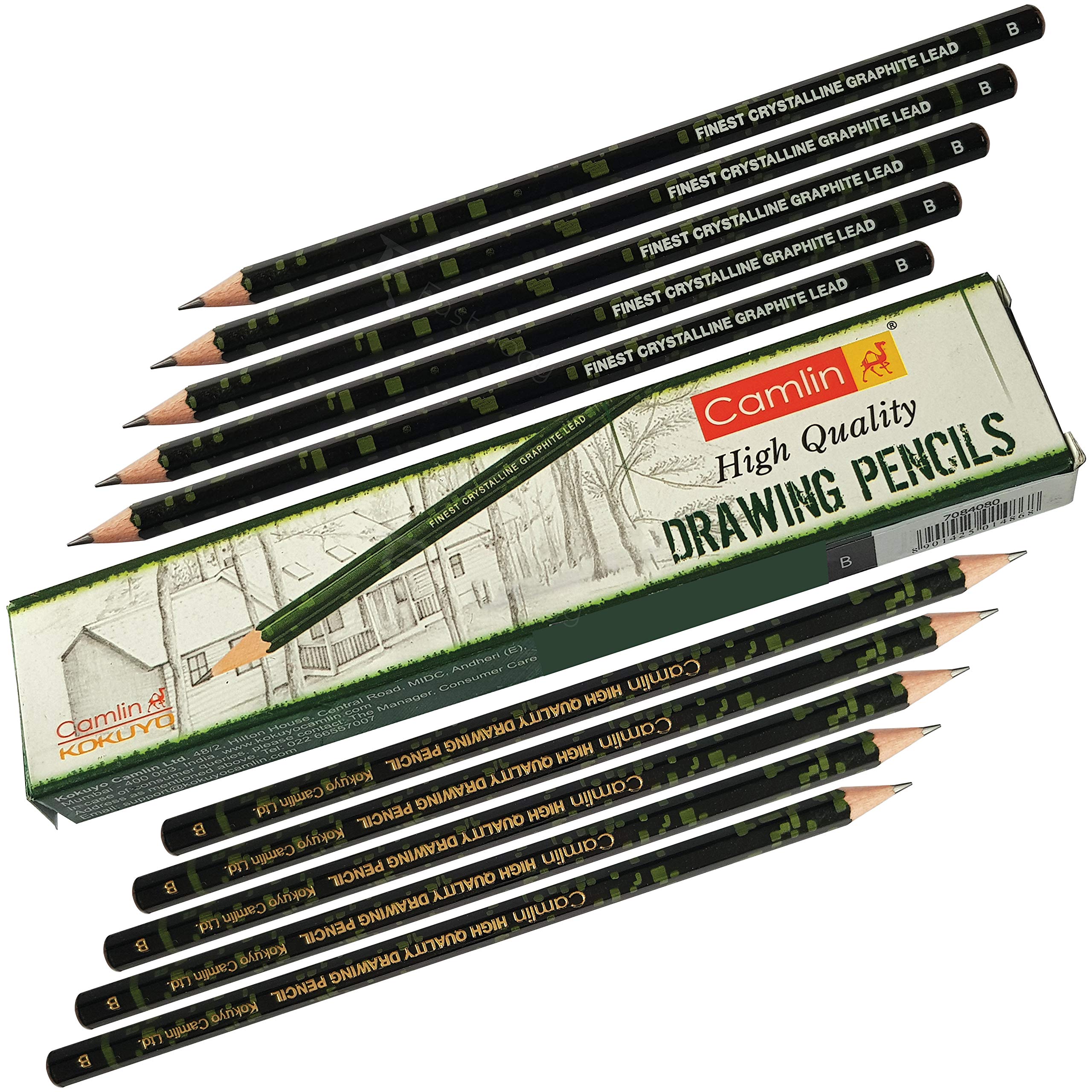 Buy KOKUYO CAMLIN B Graded Drawing Pencils Giga Pack Finest Crystalline ...