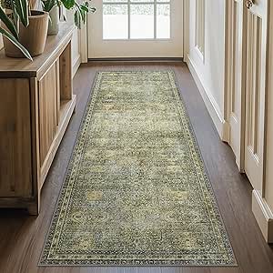 Amazon.com: GENIMO 2x6 Non Slip Hallway Runner Rug, Machine Washable ...
