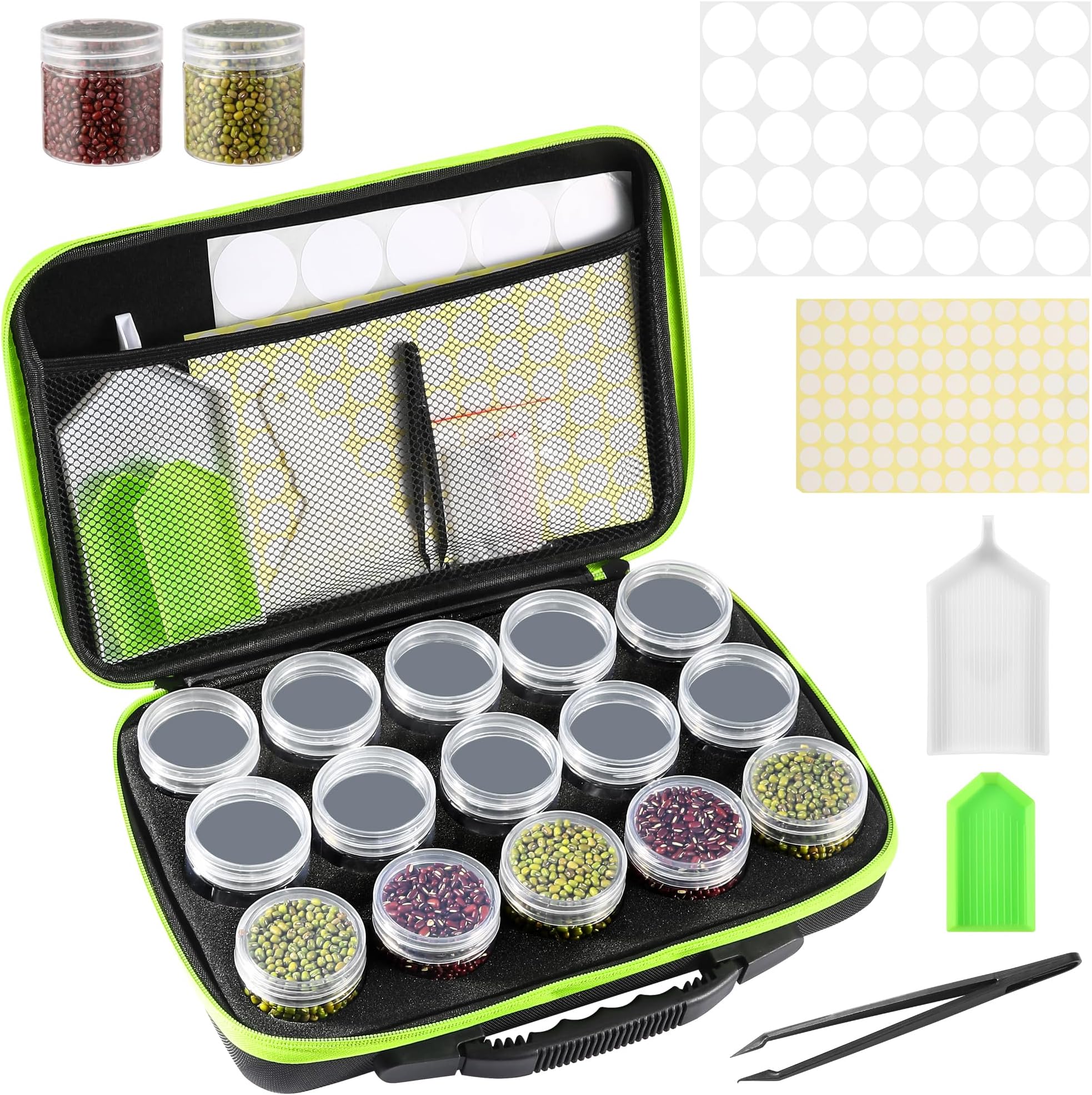 Amazon.com: Essenhome 15 Slot -Big Jar Seed Storage Box - 2.1"x2.1 ...