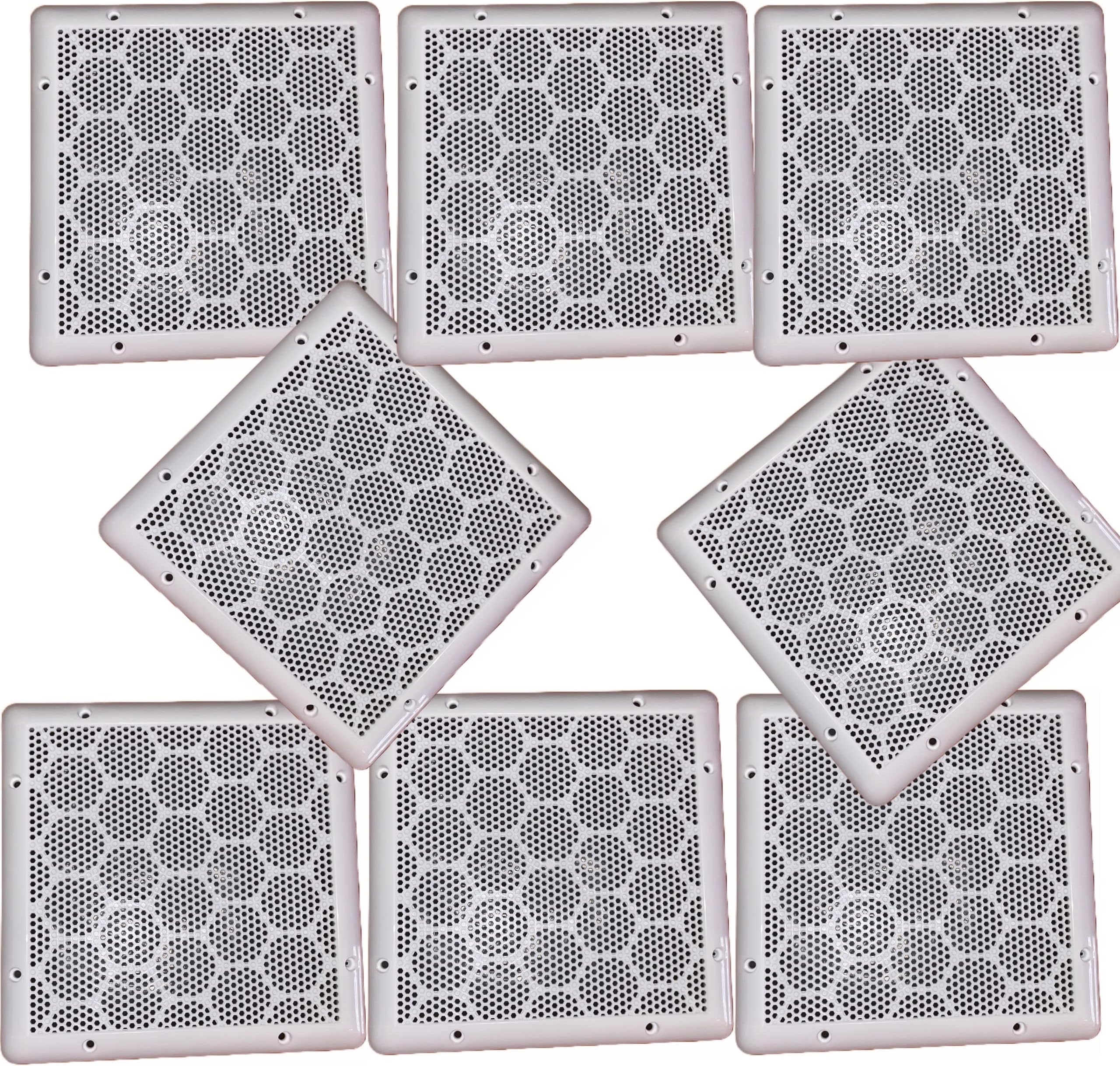 MEI White Square Exhaust Fan/Chimney Covers Vent Pipe Cover Mosquito ...