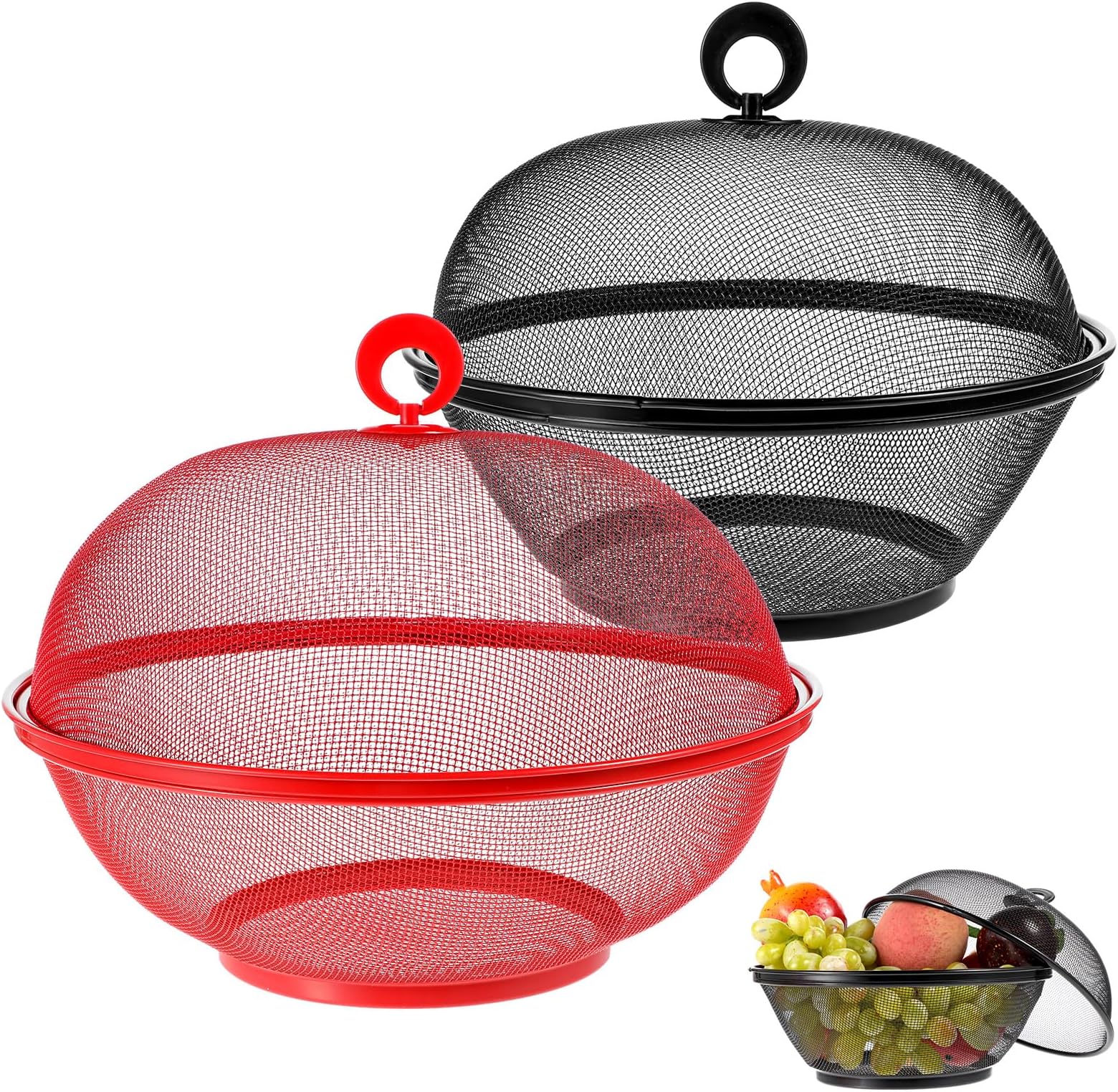 Amazon.com: ZENVY Fruit Basket - Apple Shaped Mesh Fruit Basket With ...
