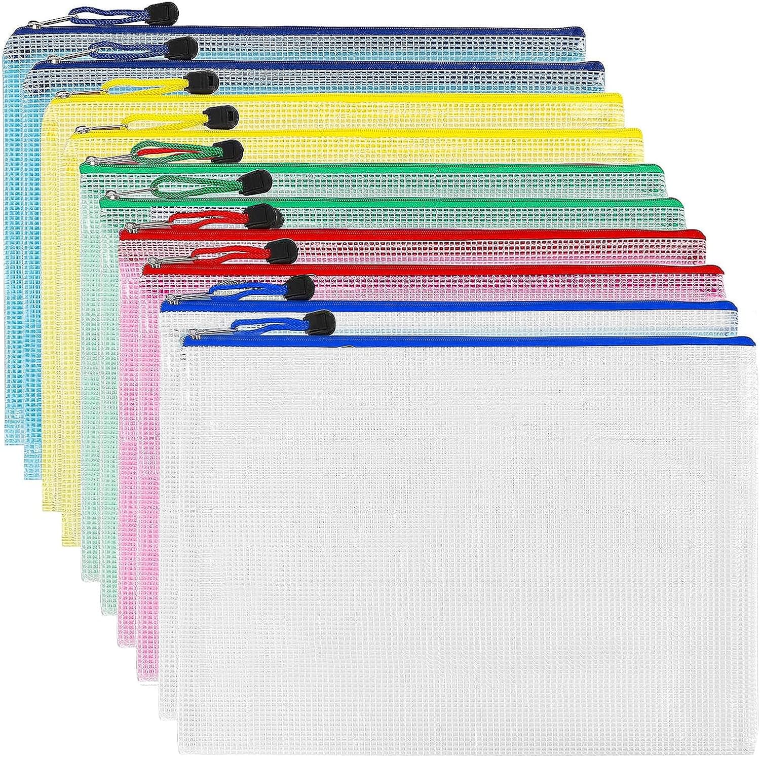 Pochette Document Zippée A3,Pochette Zippée 5 Couleurs PVC ...