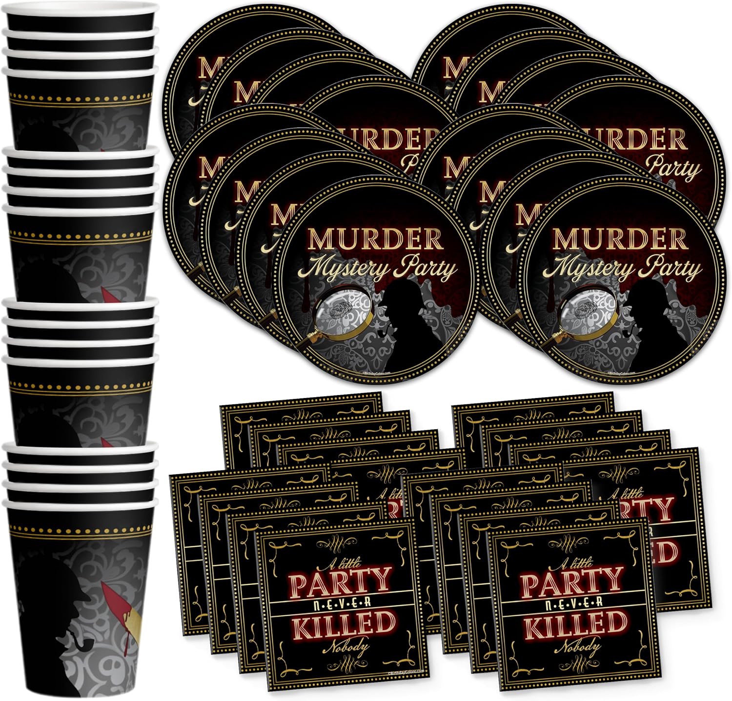 Amazon.com: Murder Mystery Themed Party Supplies - Adult Birthday ...