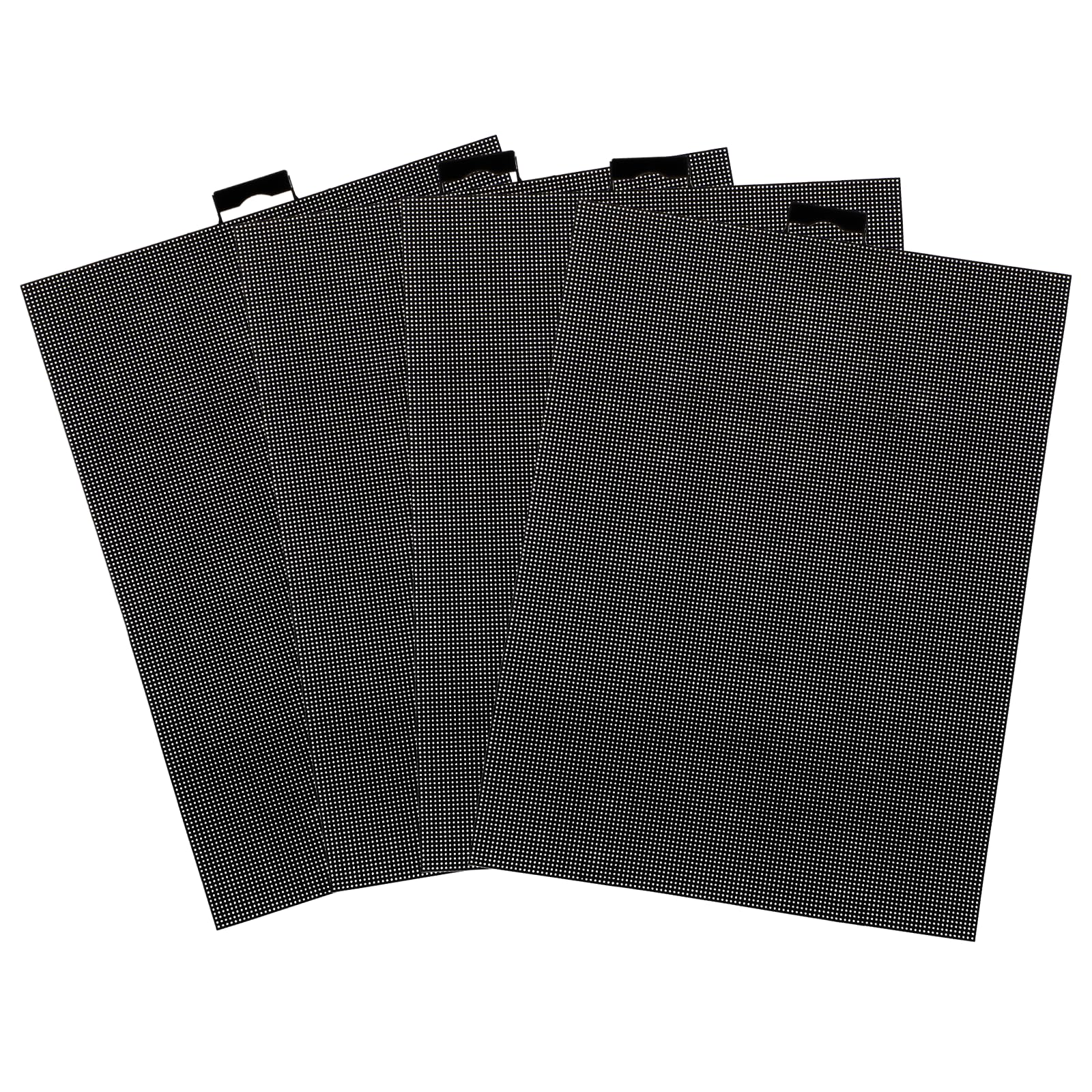 Amazon.com: 4 Pcs Plastic Mesh Canvas Sheets Black Plastic Mesh Screen ...