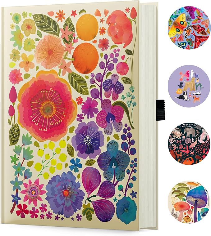 Amazon.com : Elena Essex Cream Lined A5 Notebook Journals for Women ...