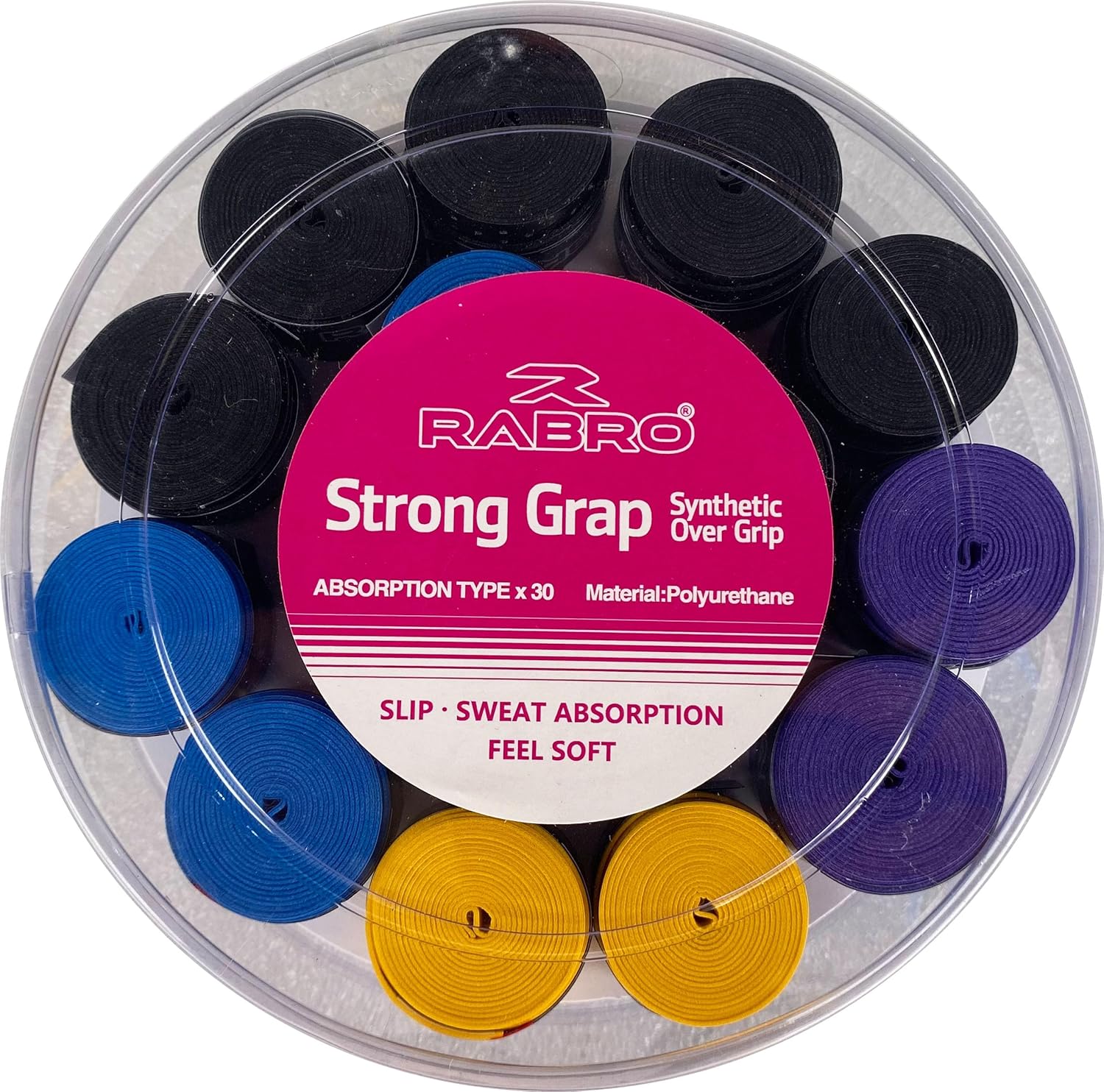 Buy Rabro Tennis Racket Grip Anti Slip Perforated Super Absorbent ...