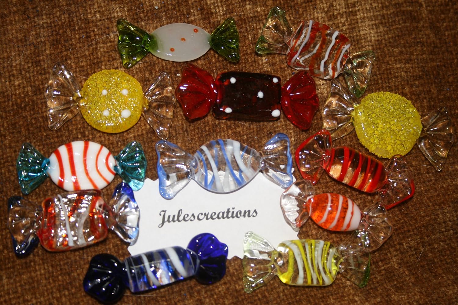 12 pcs Murano Glass Candy Sweets Collectible : Amazon.ca: Home