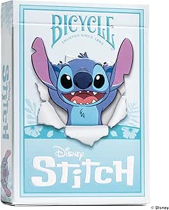 Amazon.com: Bicycle Disney Stitch Inspired Playing Cards, Standard 52 ...