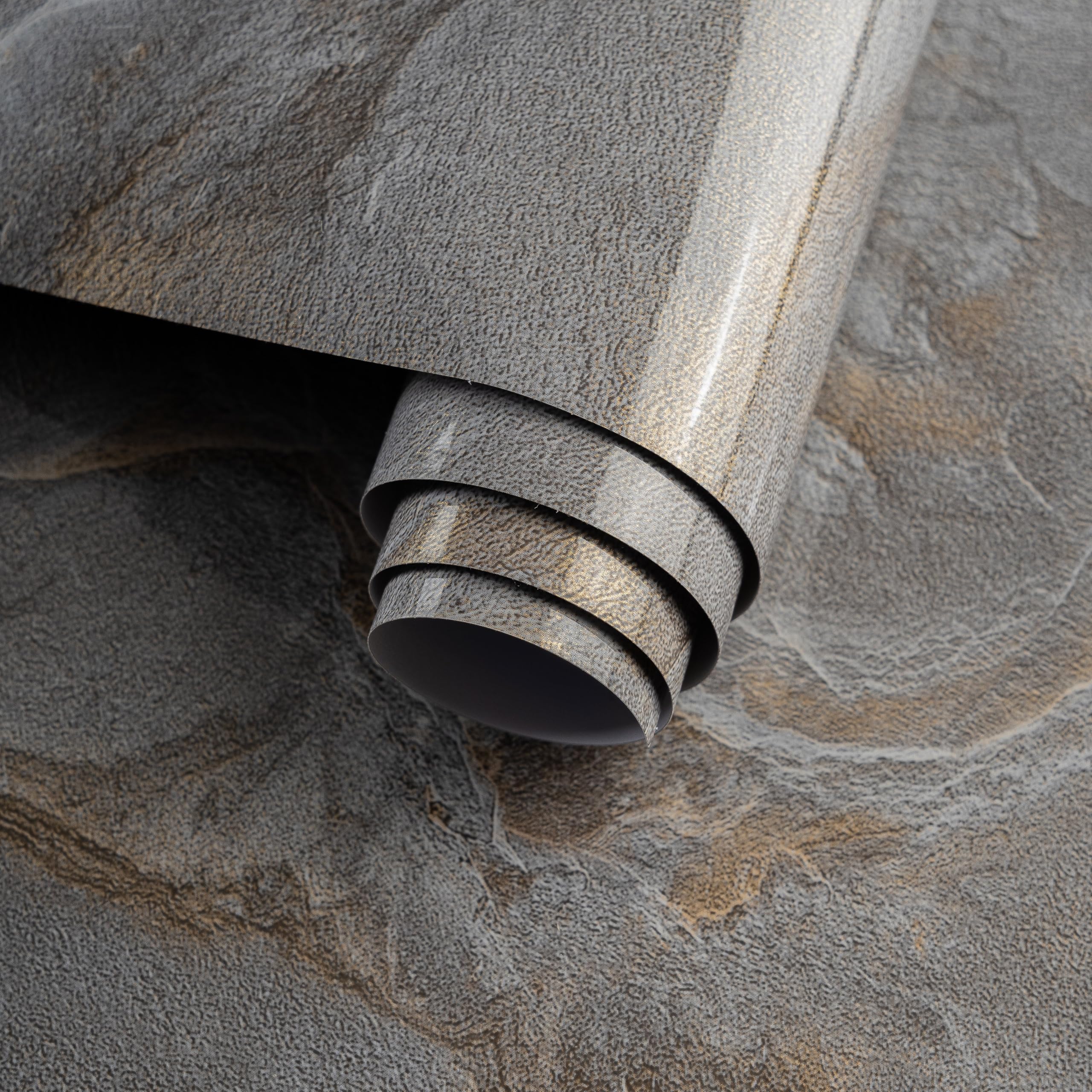 Adrmpest 32x157 lnch Wide Granite Contact Paper Gray Gold Marble ...