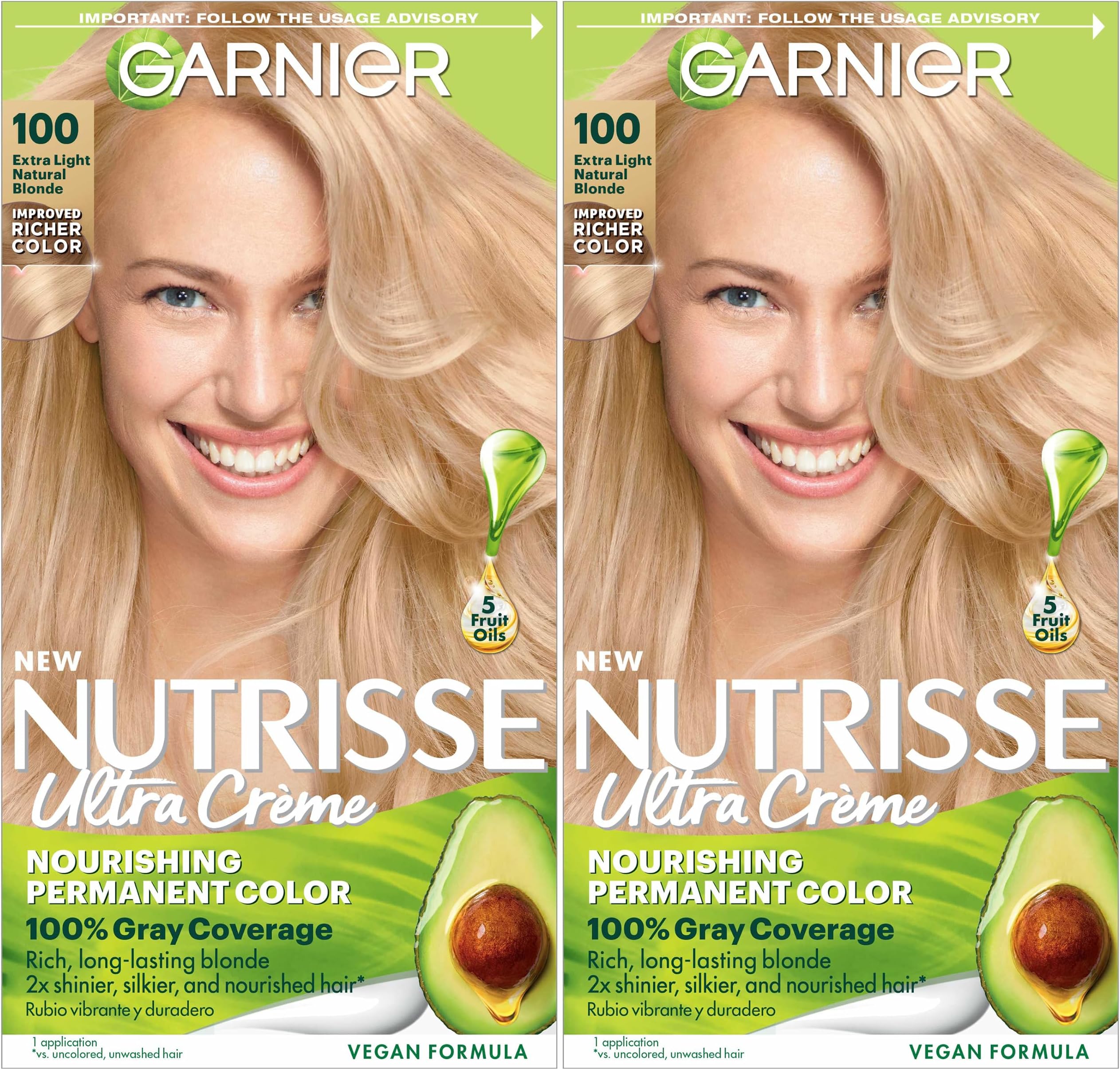 Amazon.com : Garnier Hair Color Nutrisse Nourishing Creme, 100 Extra ...