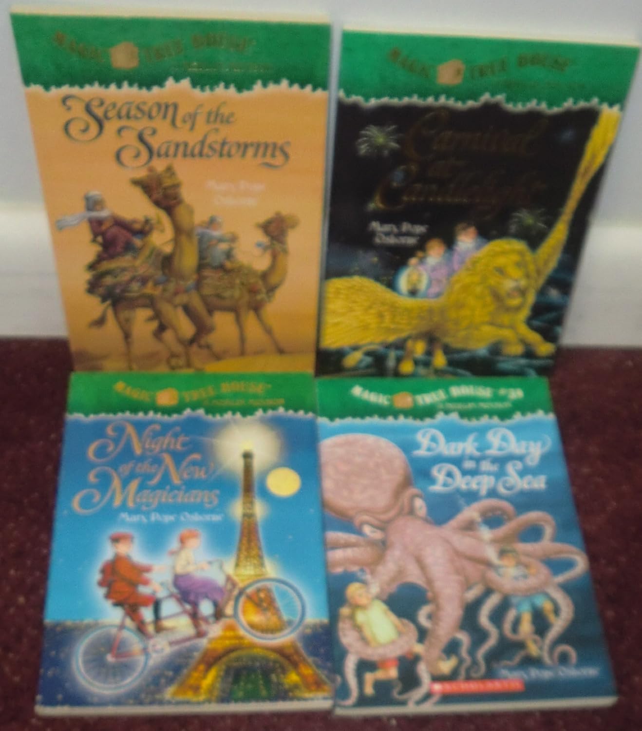 Amazon.com: Set of 4 - MAGIC TREE HOUSE - MERLIN MISSION SERIES Chapter ...