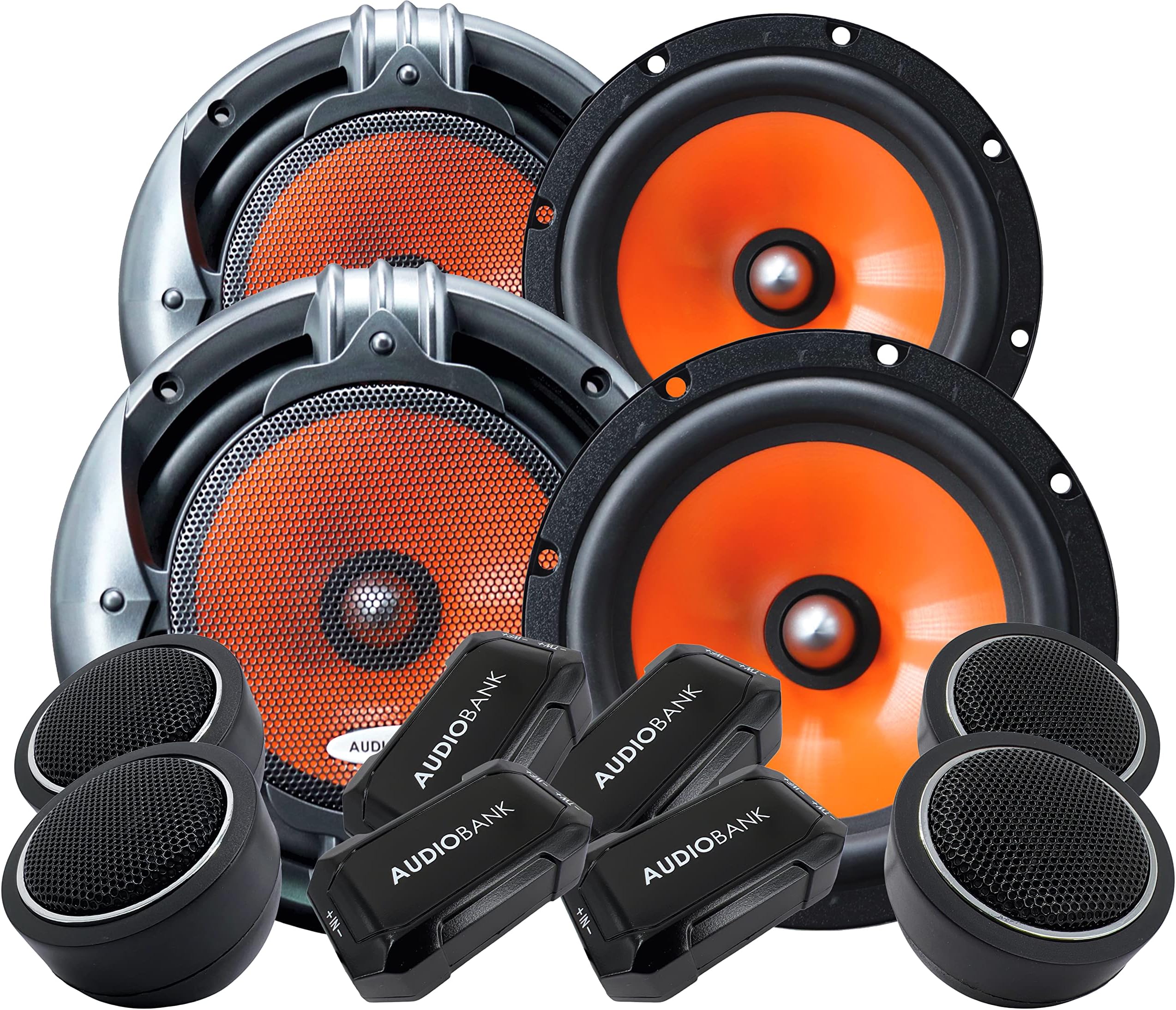 Amazon.com: 2 Pairs of Gravity 600C 6.5-Inch 2-Way Car Audio Component ...