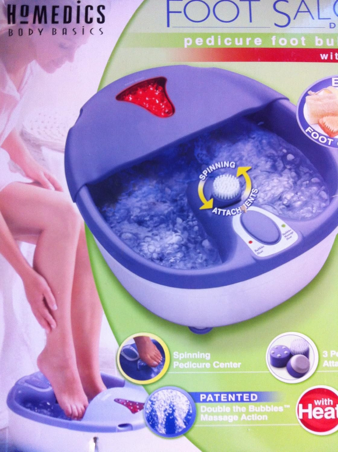 Amazon.com: HOMEDICS BODY BASICS FOOT SALON DELUXE Pedicure Foot ...