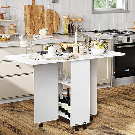 Amazon.com - Tiptiper Folding Dining Table, Versatile Dinner Table with ...