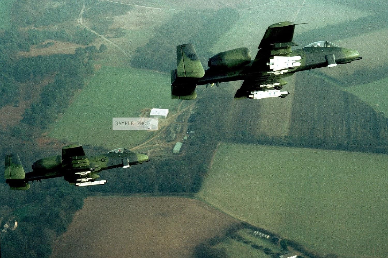 Amazon.com: Photo An air-to-air right underside view of two A-10 ...