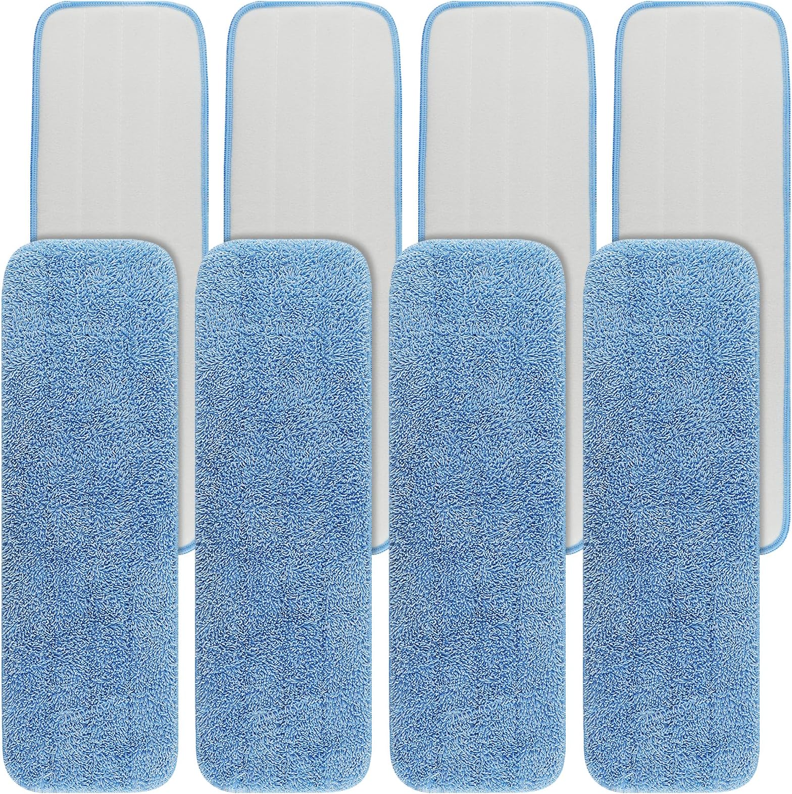 Amazon.com: 8 Pack Microfiber Mop Replacement for Rubbermaid Commercial ...
