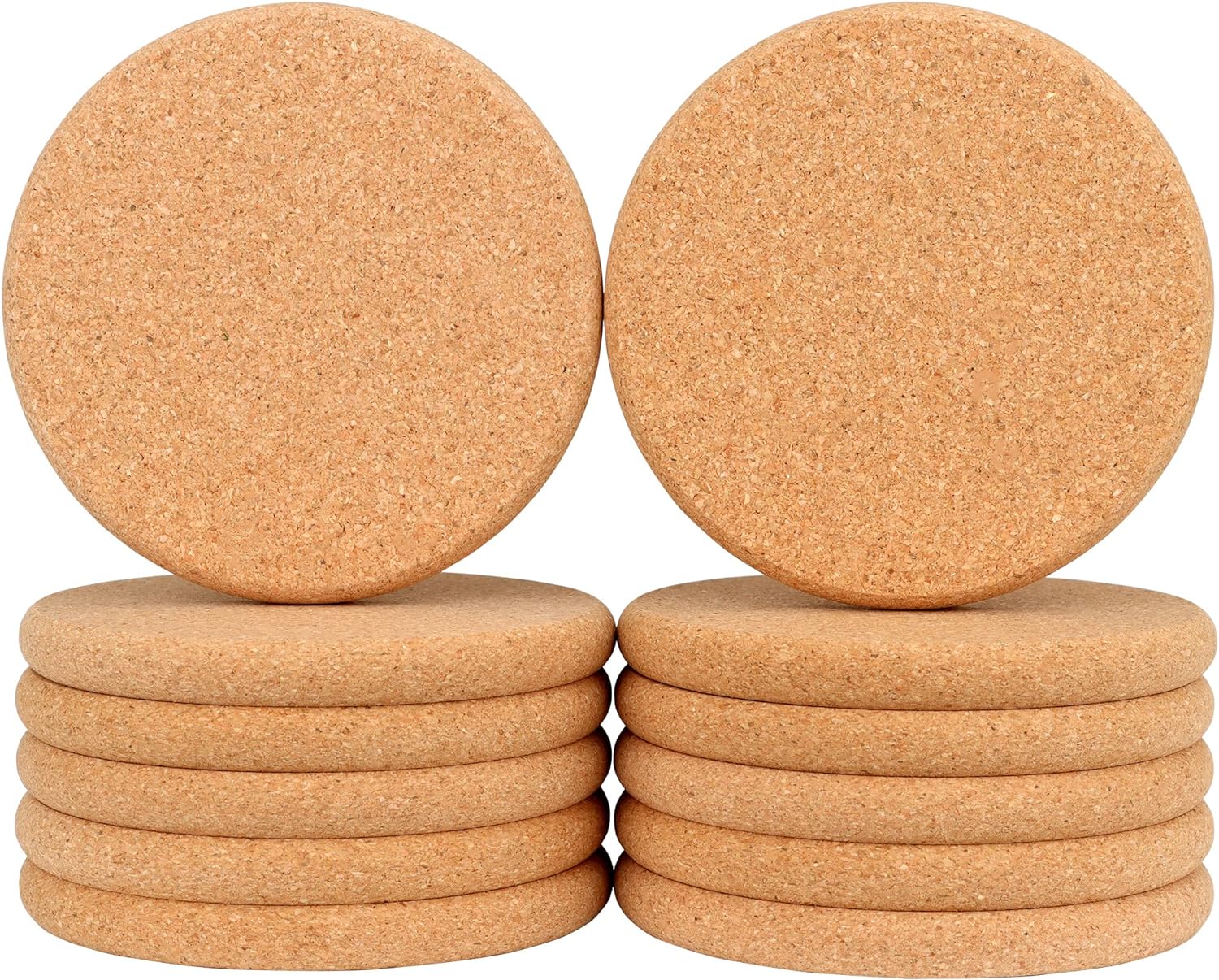 Amazon.com: 12 Pack 0.4" Ultra Thick Cork Coasters for Drinks 3.9 ...