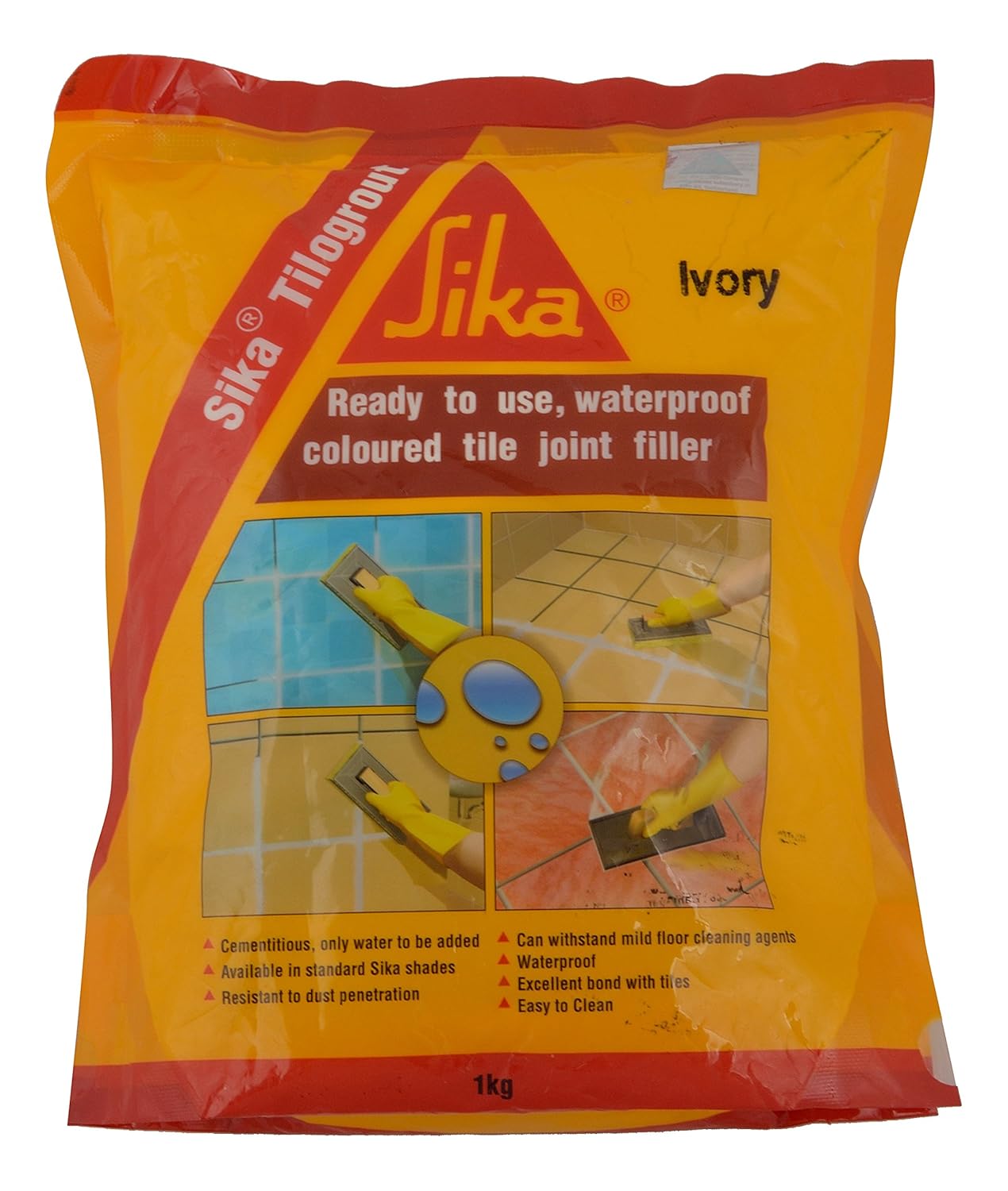 Sika Cement Powder Ivory Tilogrout Tile Joint Filler, 1 Kg : Amazon.in ...