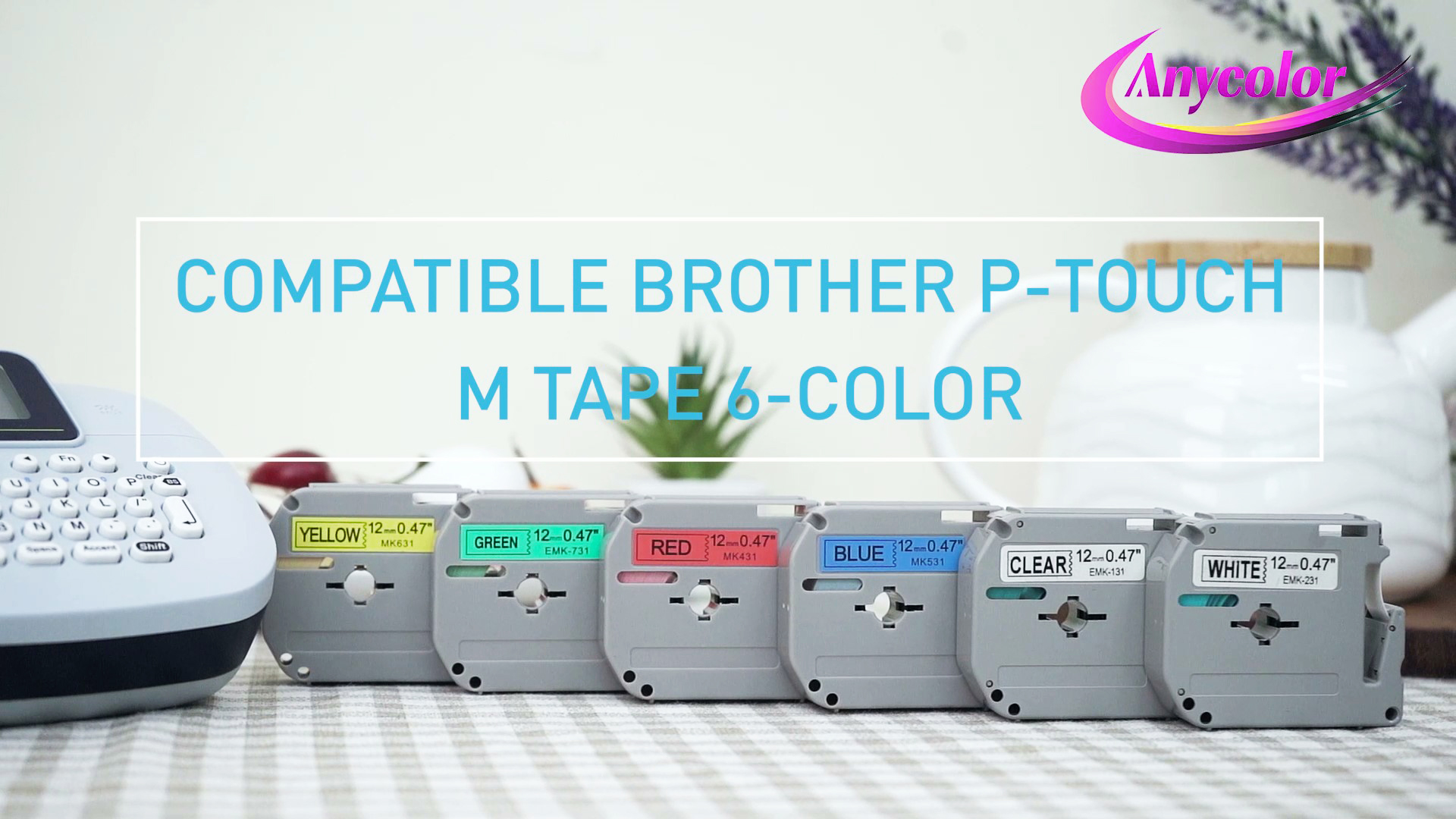 Watch Compatible Brother P Touch M Tape M-K231 Label Tape 12mm on ...
