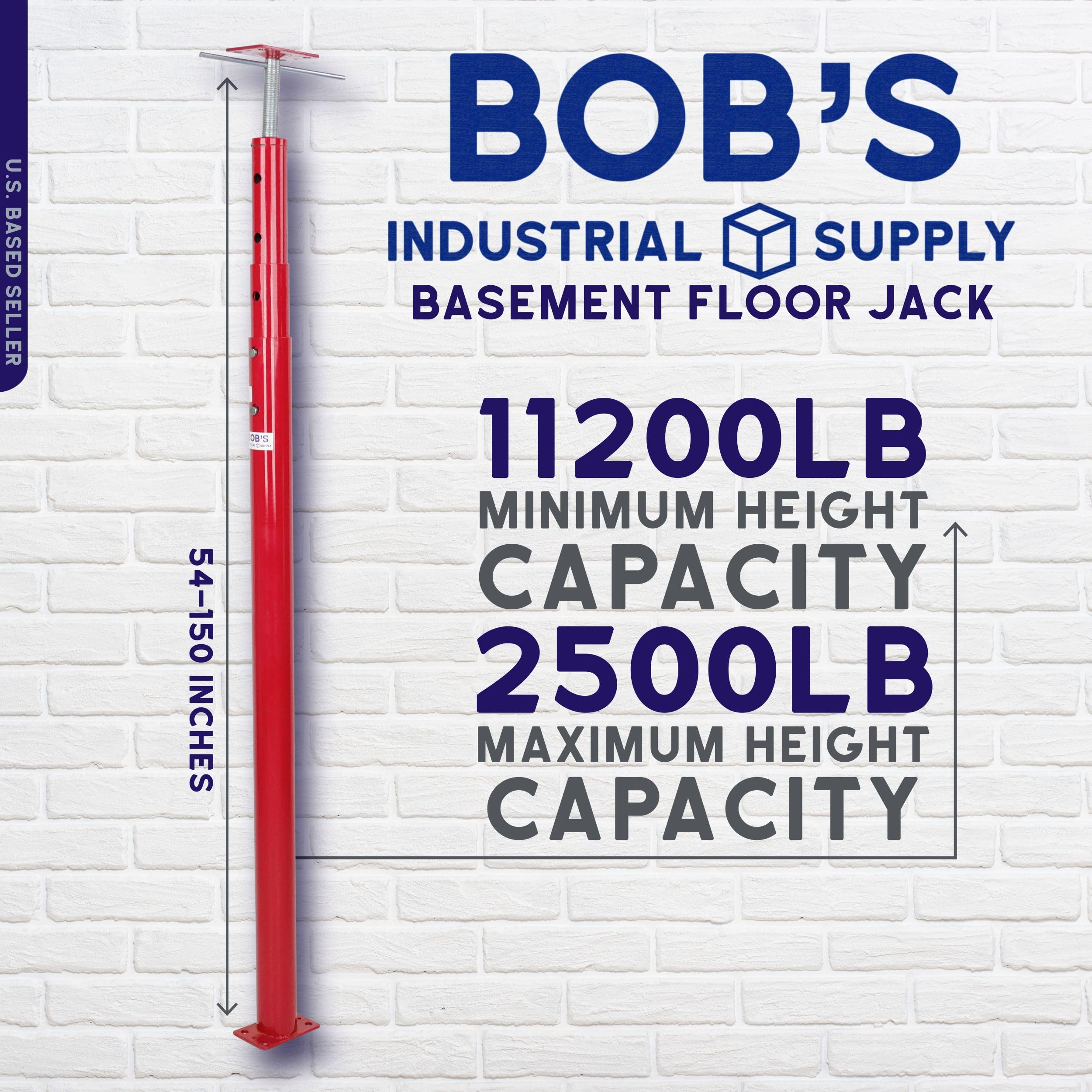 Snapklik.com : House Jacks For Leveling Crawlspace 1 Pack - 54-150 Inch ...