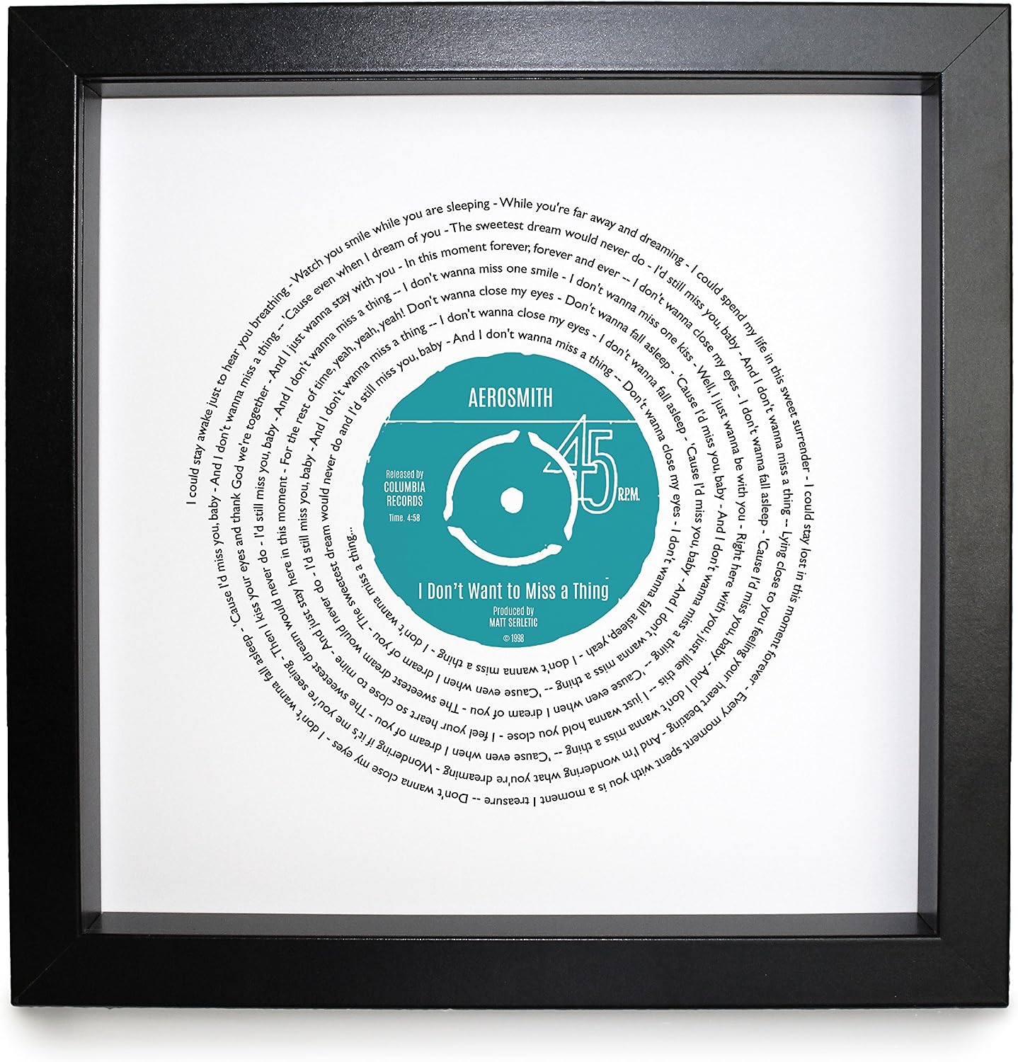 Personalised Vinyl Record Song Lyrics Print - Thoughtful Wedding ...
