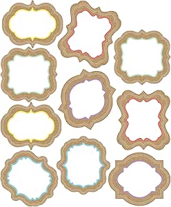 Amazon.com: Teacher Created Resources Shabby Chic Burlap Accents (77192 ...