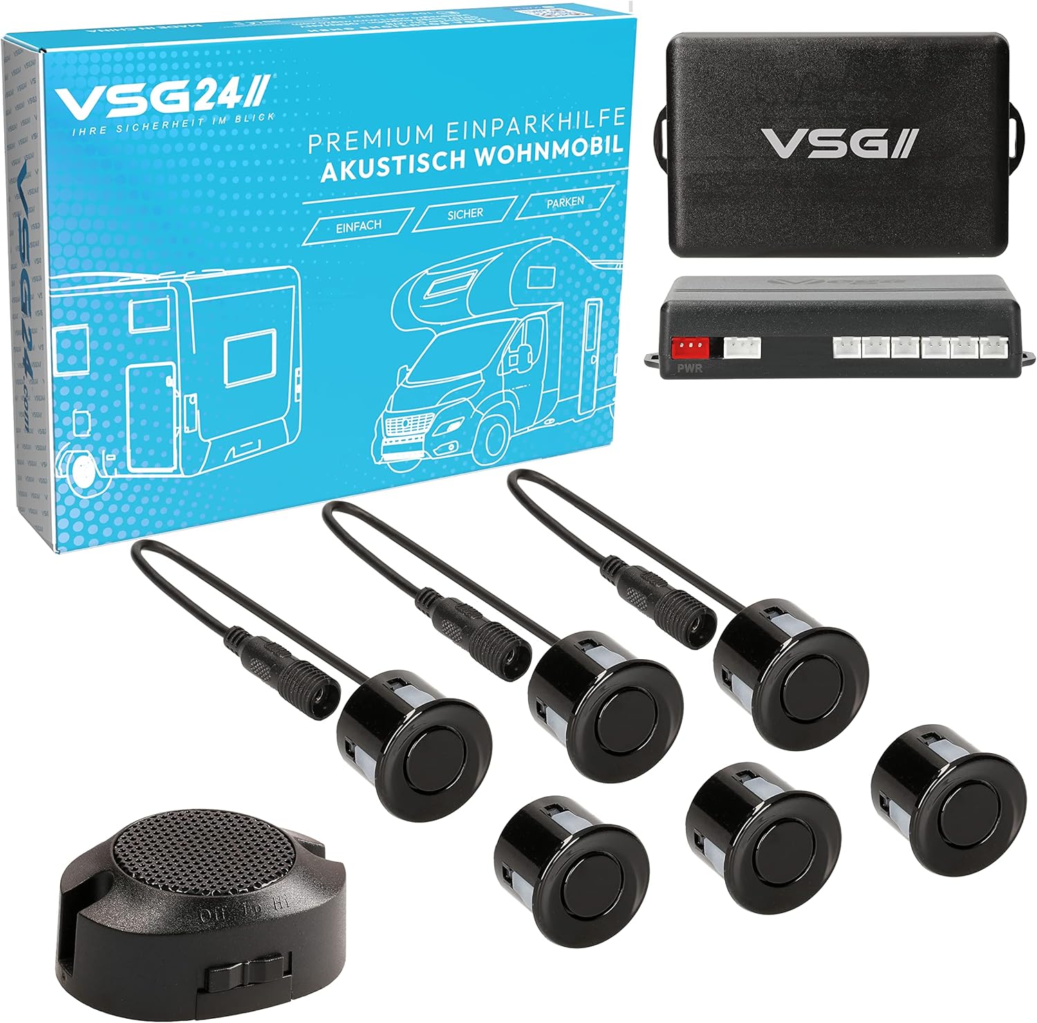 VSG 24 Premium Caravan Parking Aid for Retrofitting, PDC Parking ...