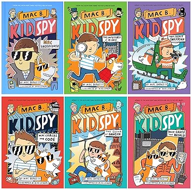 Mac B., Kid Spy Series 6 Books Set: Mac Barnett, Mike Lowery: Amazon ...